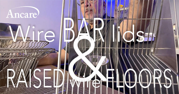 Stainless Steel Wire Bar Lids and Raised Wire Floors – Ancare