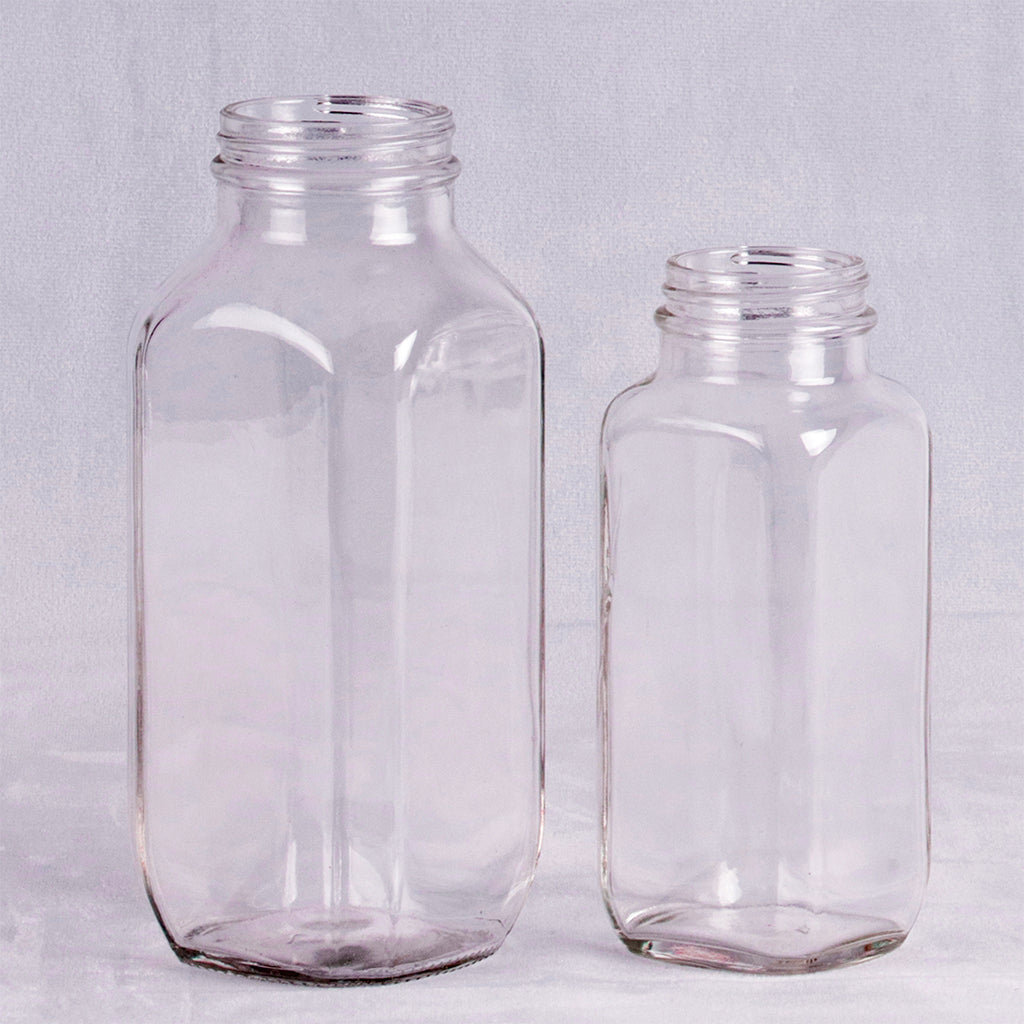 French Square Glass Bottles – Ancare